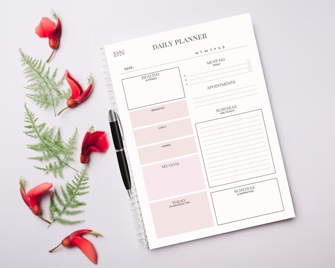 Daily Schedule Planner, to Do List Planner, Goal Planner, Meeting ...