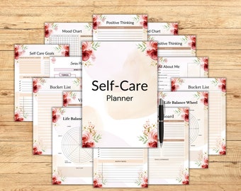 Self-care Planner Printable, Self-love Journal, Mood Tracker ...