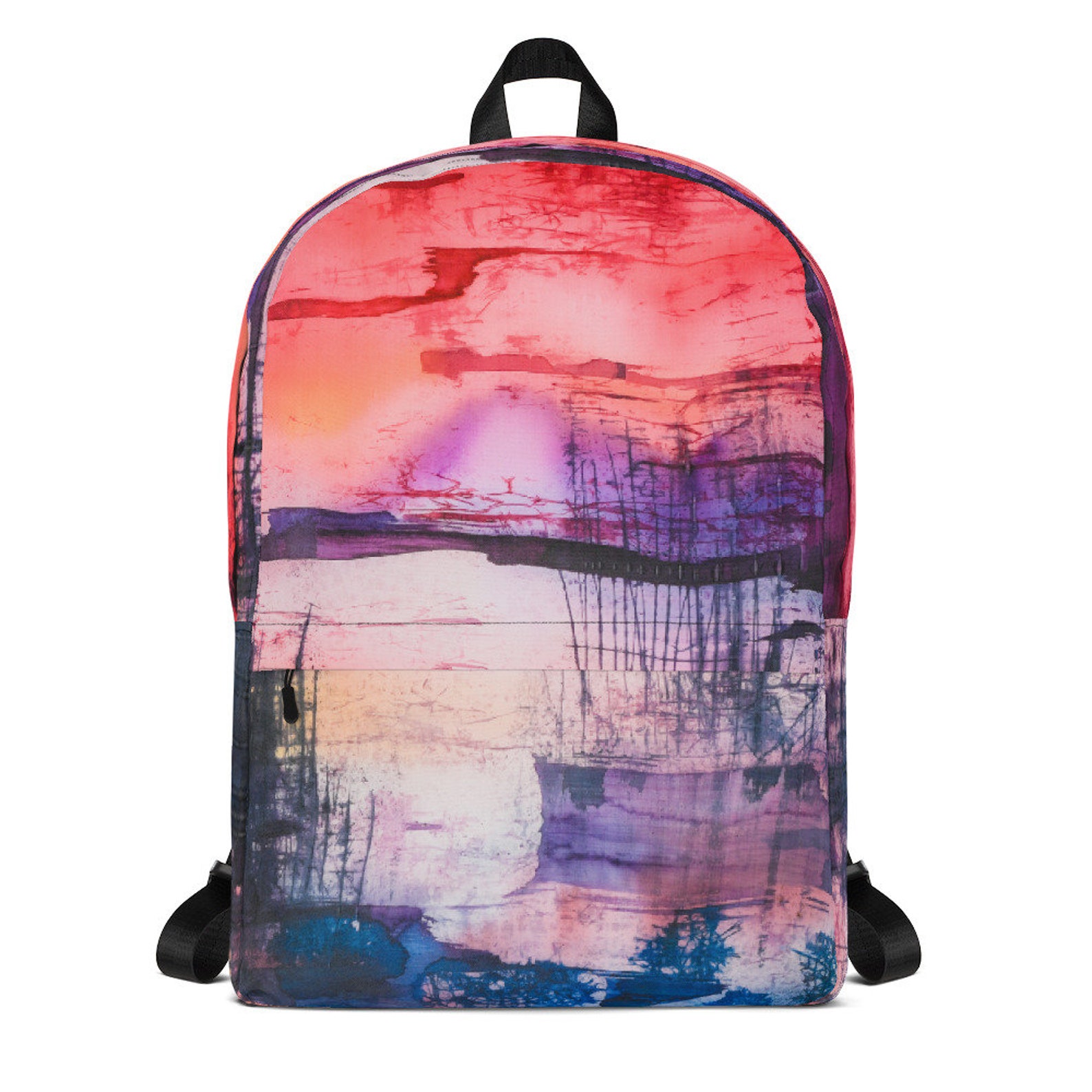 Watercolor Backpack Backpack School Bag Floral Backpack - Etsy