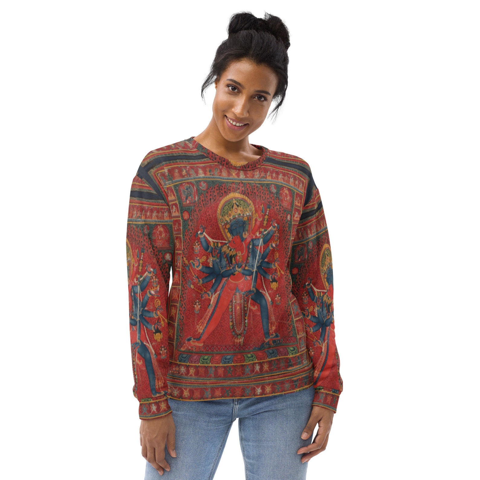 Spiritual Clothing Meditation Tibet Unisex Sweatshirt Asian Art Yoga ...