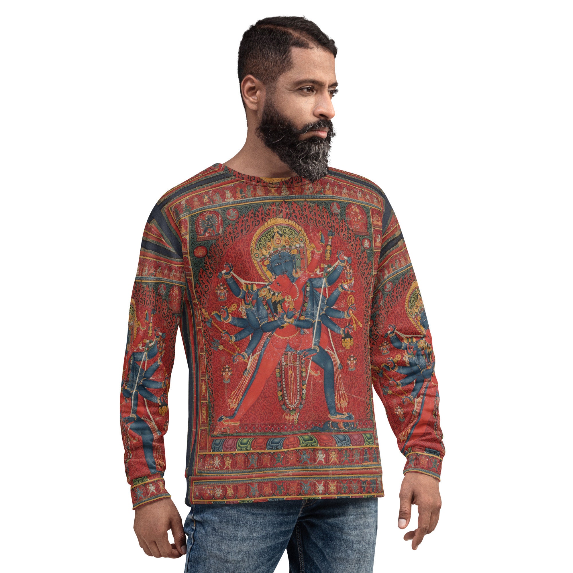 Spiritual Clothing Meditation Tibet Unisex Sweatshirt Asian Art Yoga ...