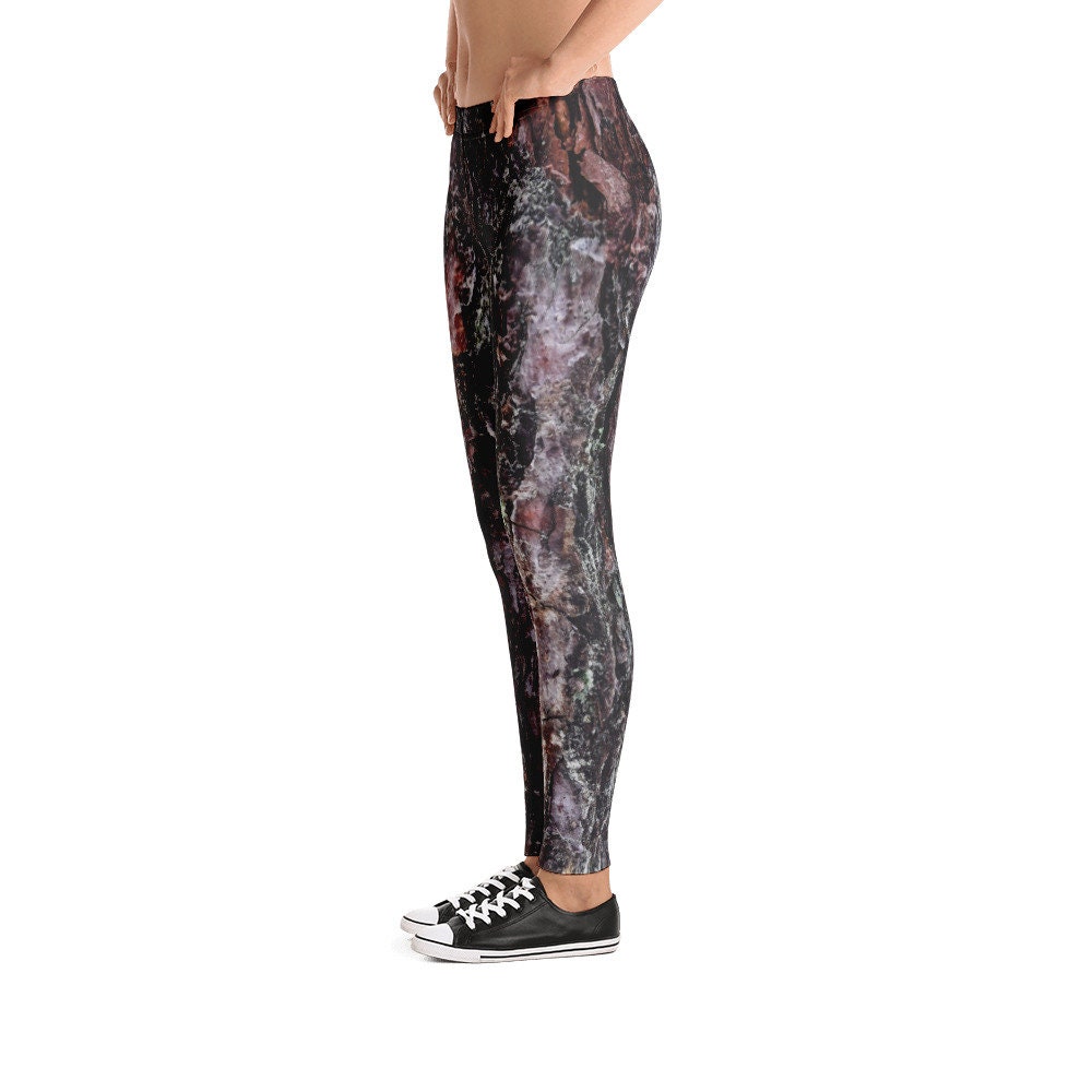 Tree Bark Print Leggings. Great for Costumes, Hunting. Polyester ...