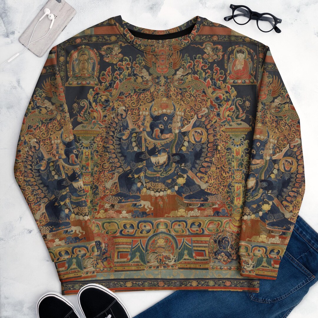 Spiritual Clothing Unisex Sweatshirt Buddhist Tantric Art Chinese ...