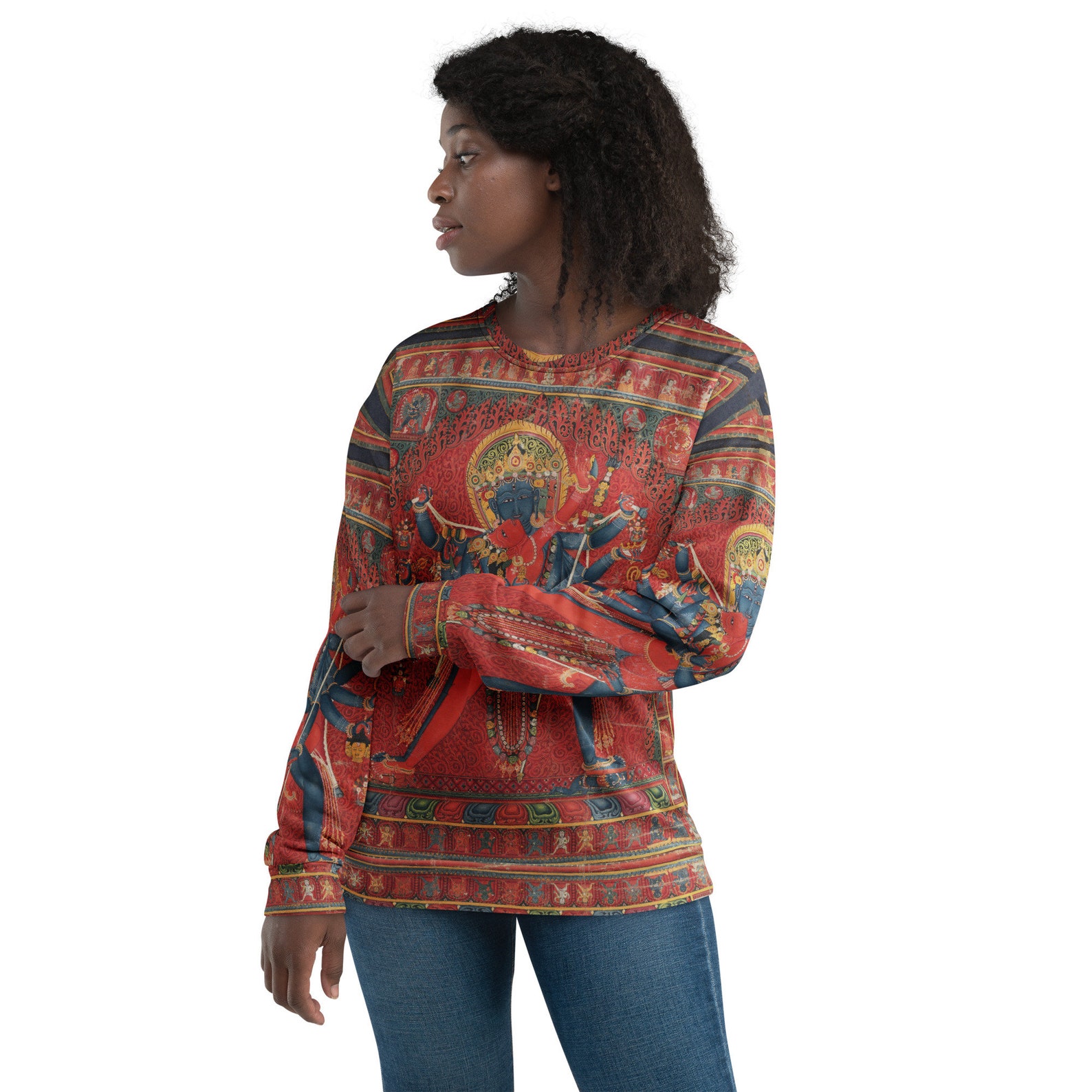 Spiritual Clothing Meditation Tibet Unisex Sweatshirt Asian Art Yoga ...