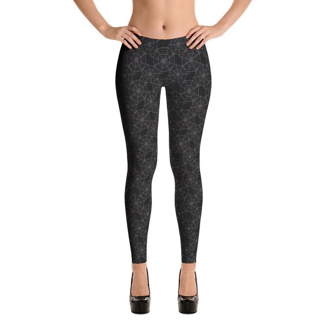 Spider-web Leggings Halloween Leggings Black Yoga Pants Party Outfit ...