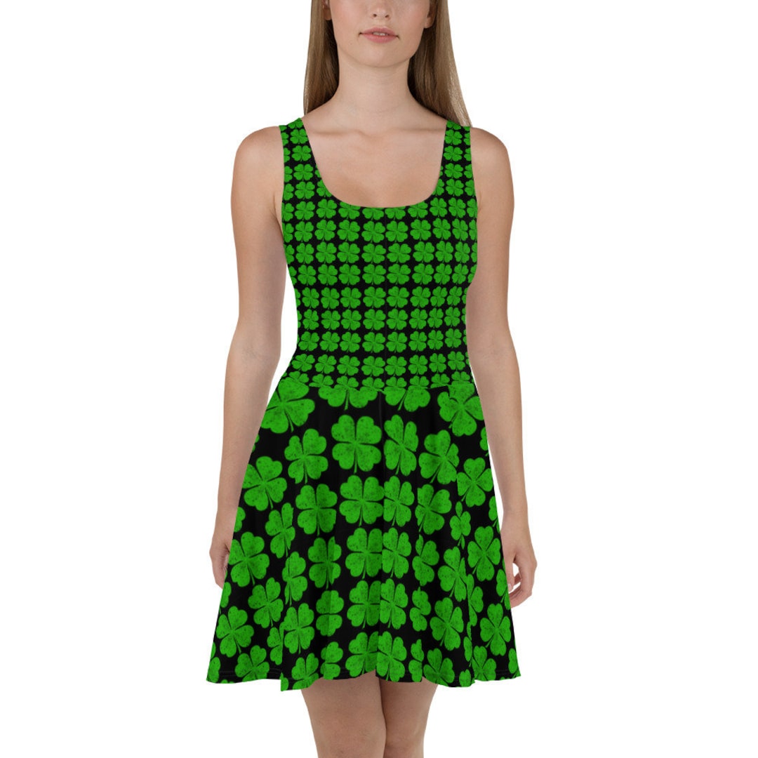 St Patricks Dress Saint Patricks Day Skater Dress Shamrock Dress ...