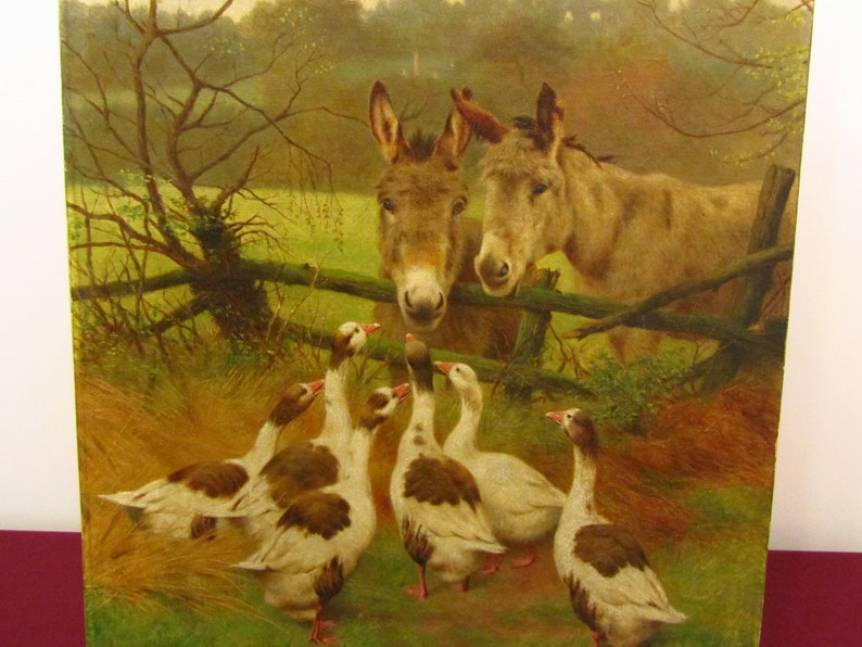 Herbert William Weekes, Original 1904 Antique Oil Painting on Canvas ...