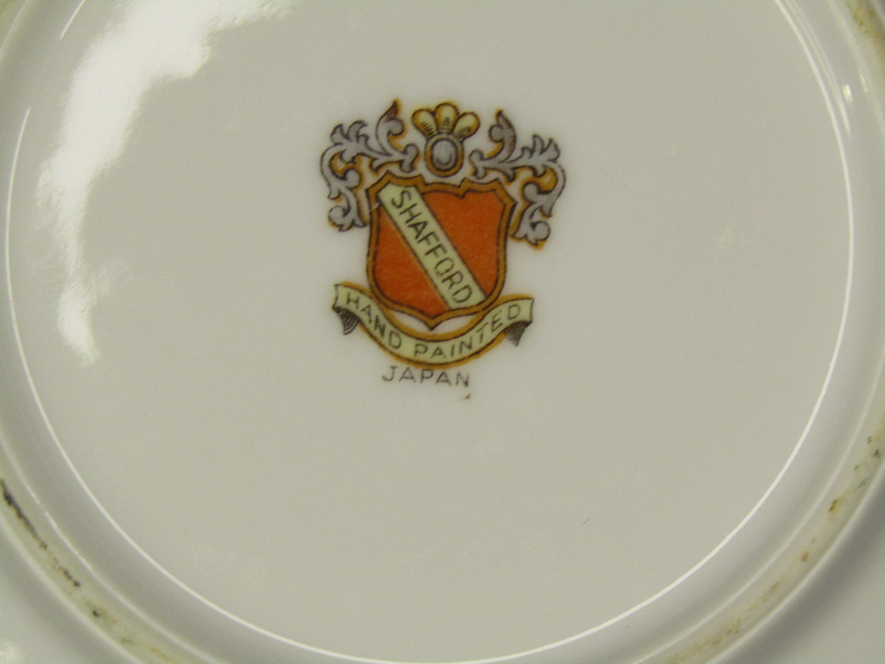 Shafford, Fine Bone China- Footed Tea Cup and Saucer, Hand Painted ...