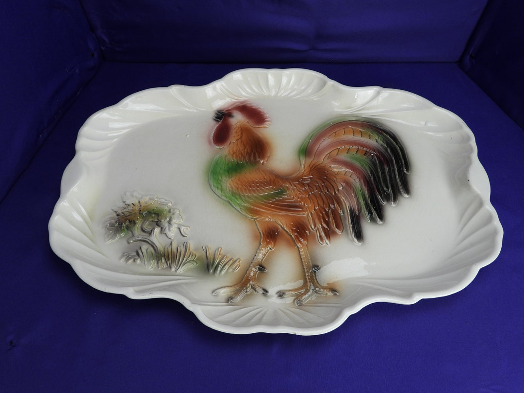 Vintage Lane & Co. Rooster Platter 1959 - Etsy