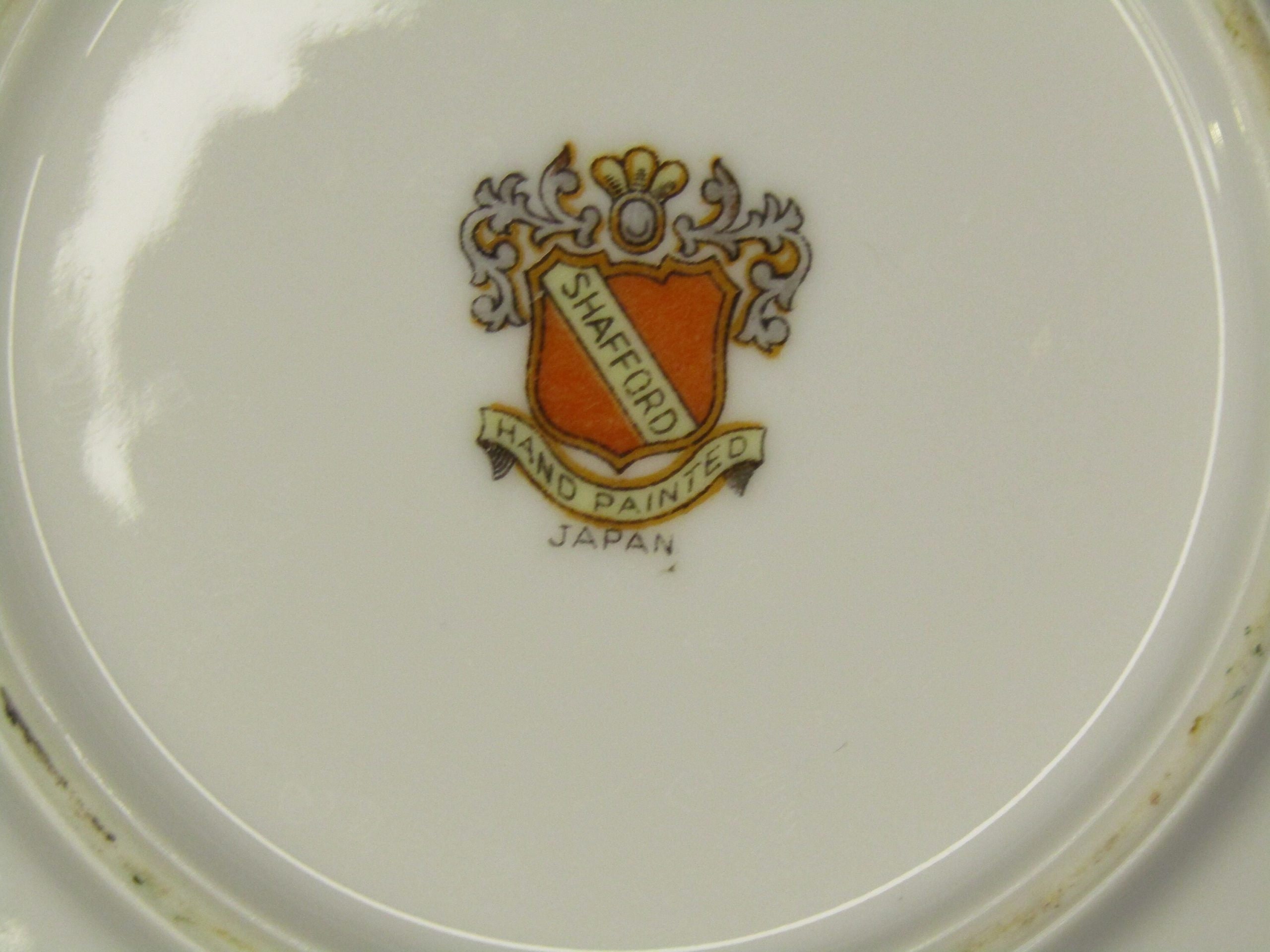 Shafford, Fine Bone China- Footed Tea Cup and Saucer, Hand Painted ...