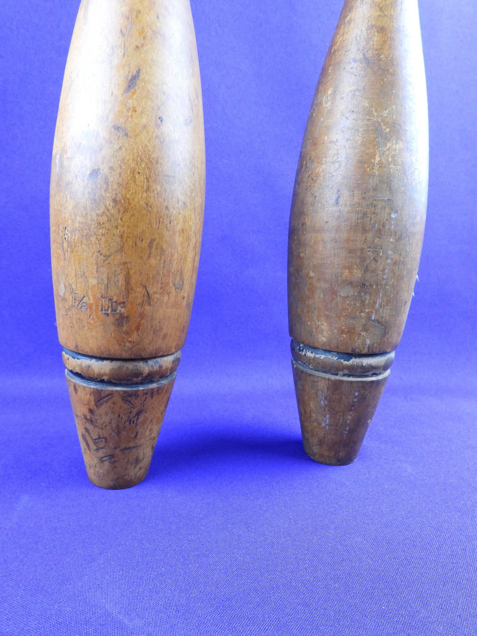 Set of 2 Antique Hand-turned 1.5 Lb. Juggling Pins Indian - Etsy