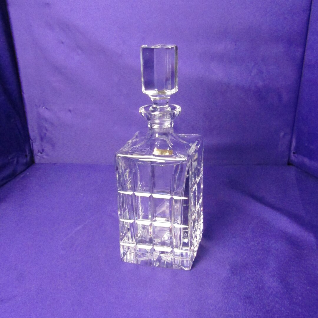 Vintage Hand Cut Samobor Lead Crystal Decanter - Etsy