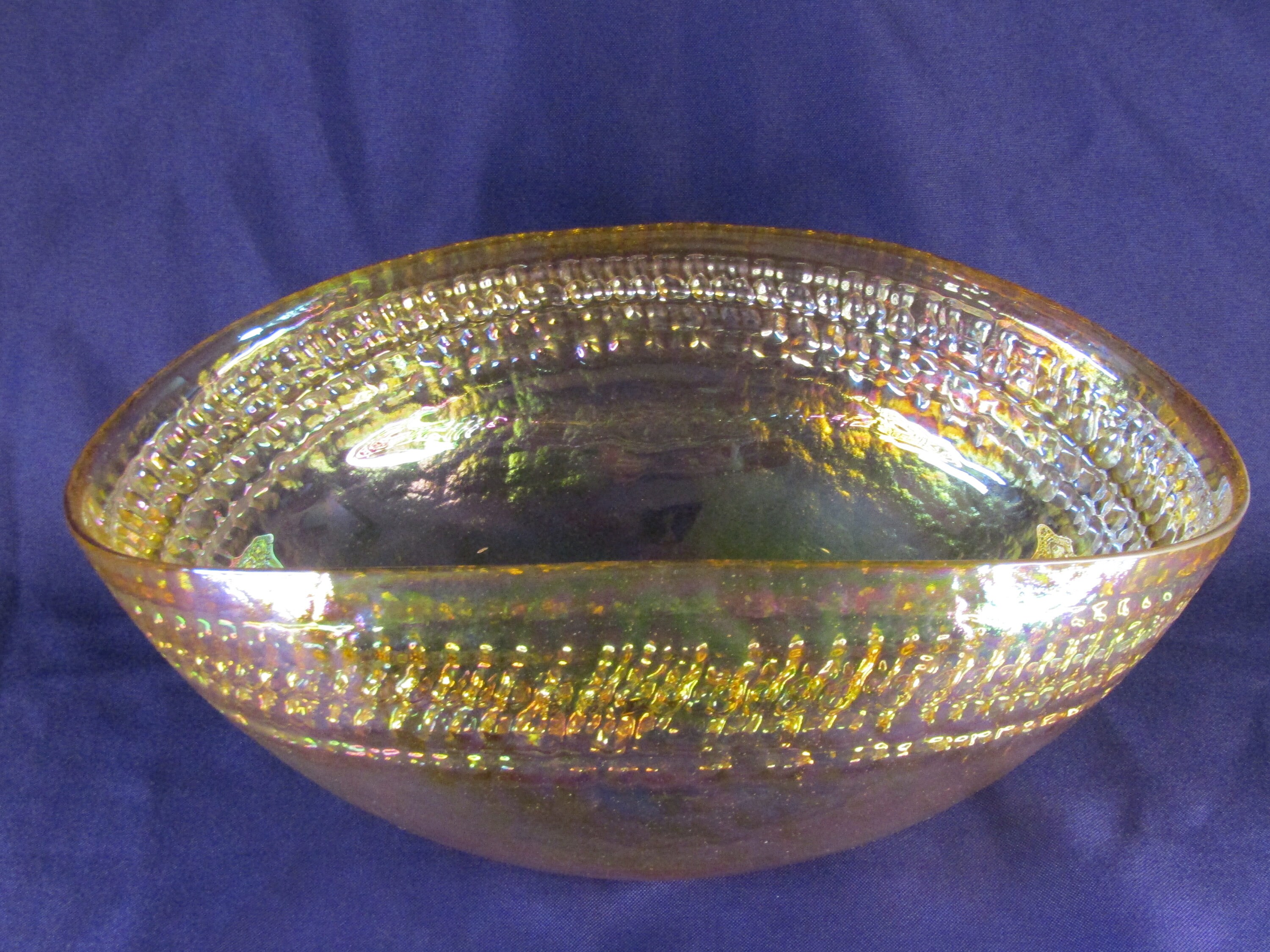 Yalos Casa Murano Folded Glass Centerpiece Bowl