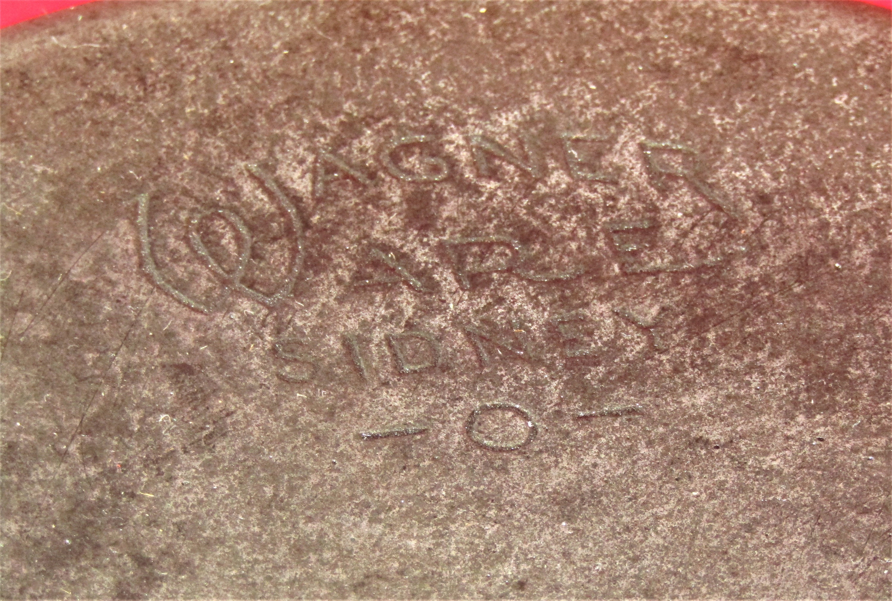 1940's Wagner Ware Stylized Logo Cast Iron Number # 8 1058 N Cast Iron ...