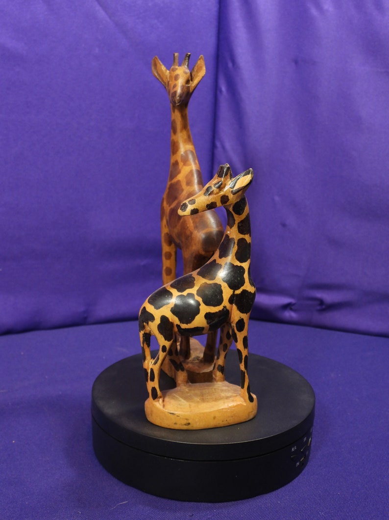 Hand-carved Wooden Giraffe Statues - Etsy