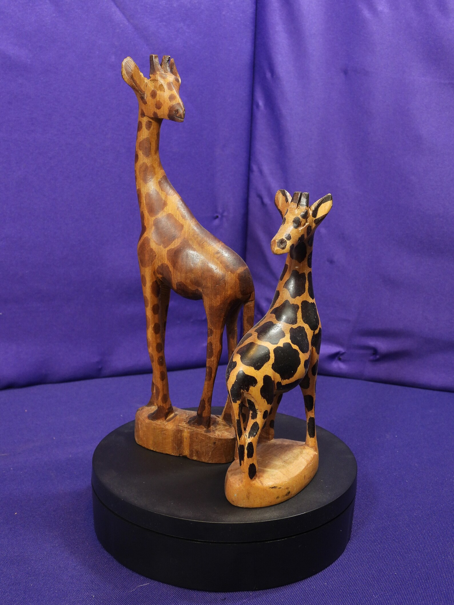 Hand-carved Wooden Giraffe Statues - Etsy