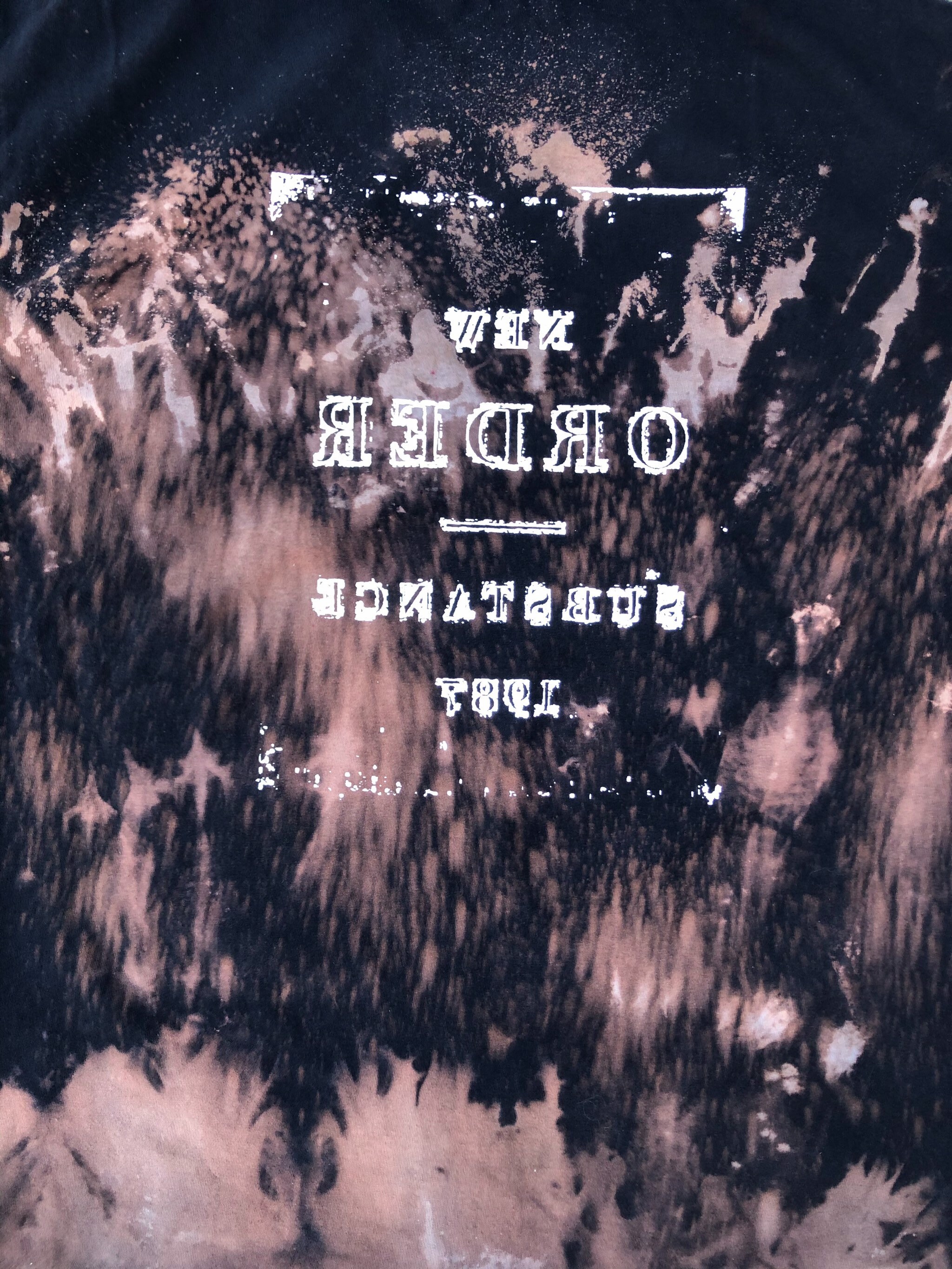 New Order Substance (rework LP Cover Unisex Acid Dye/acid Wash) Size XL ...