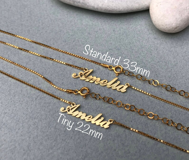 Tiny Amelia Name Necklace - Custom Name Necklace - Custom Name Gifts ...
