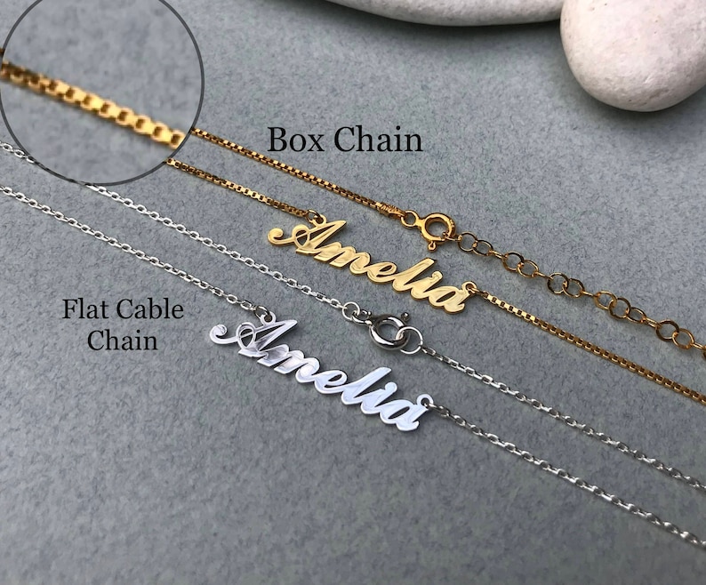 Tiny Amelia Name Necklace - Custom Name Necklace - Custom Name Gifts ...