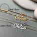 14k Yellow Gold Plated Name Necklace Chloe Name Necklace Valentine's ...