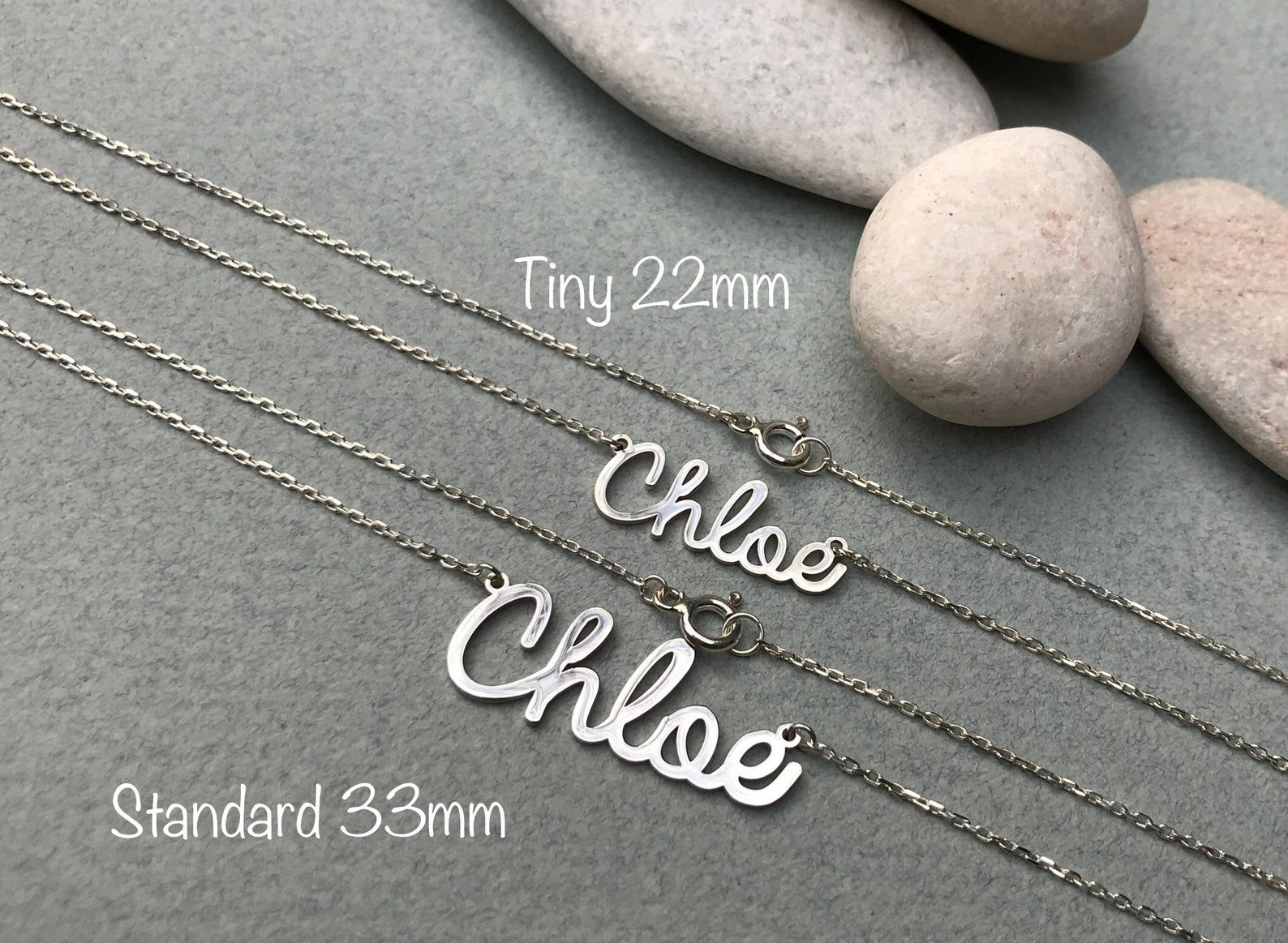 14K Solid Gold Name Necklace Gold Name Plate Gold Name - Etsy