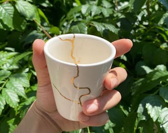 Kintsugi Gift Set, Kintsugi Cup, Kintsugi Wellness Cup, Matcha Tea ...
