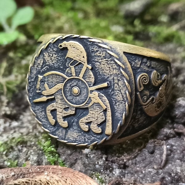 Viking Raven Bronze Ancient - Etsy UK
