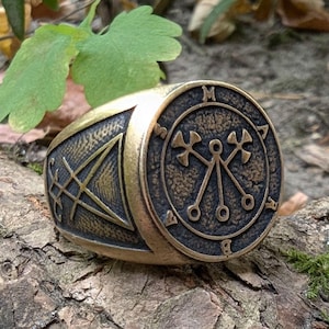 Marbas Sigil Ring Occult Satanic Jewelry - Etsy