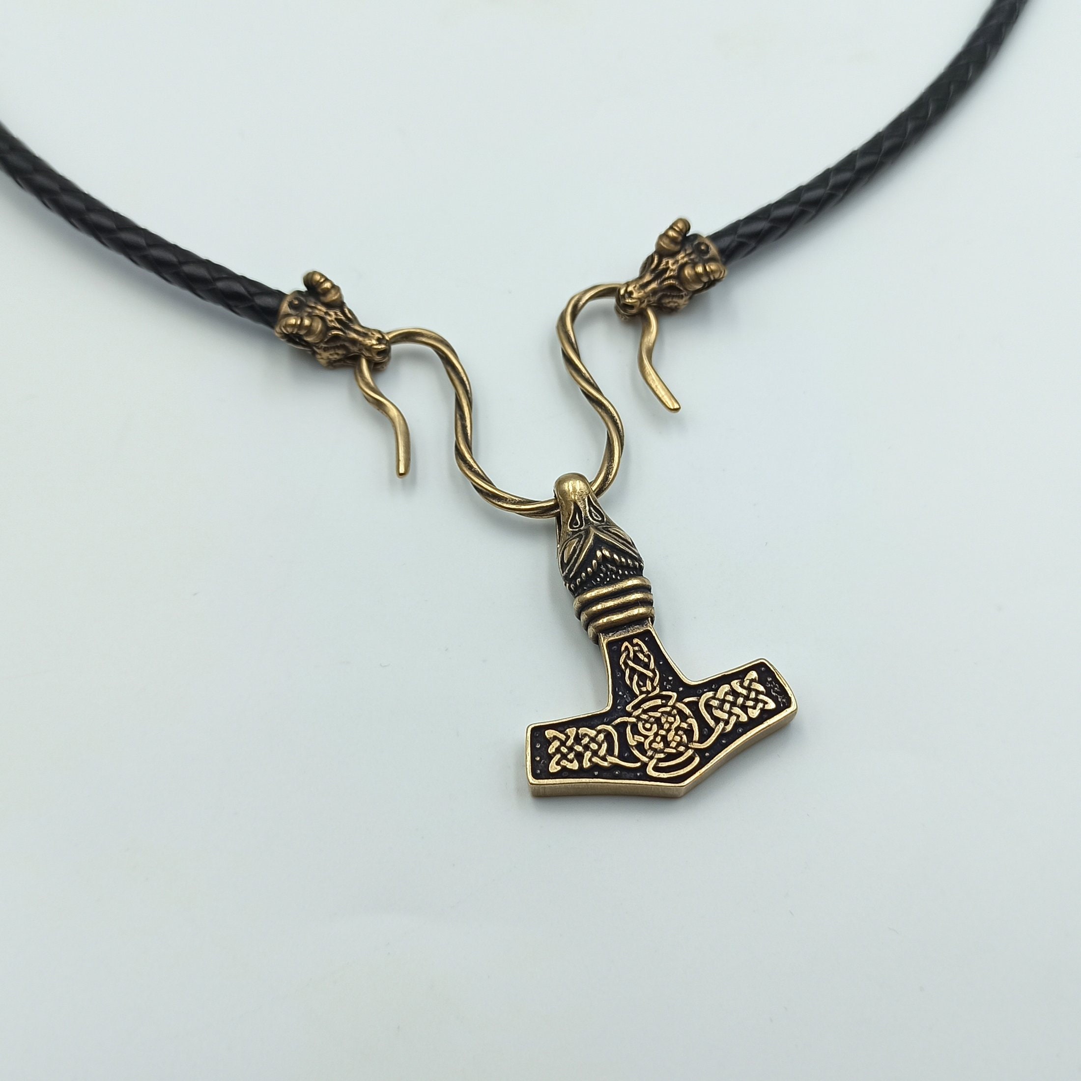 Mjolnir Replica Pendant Norse Necklace Viking Jewelry Men | Etsy