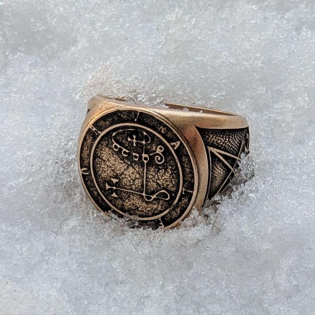 Valefor Demon Sigil Ring Occult Jewelry Goetia Satanic Magic - Etsy