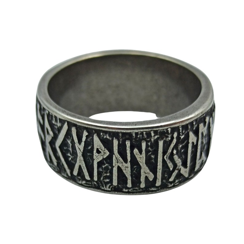 Elder Futhark Norse Ring | Viking Rune Jewelry - Etsy