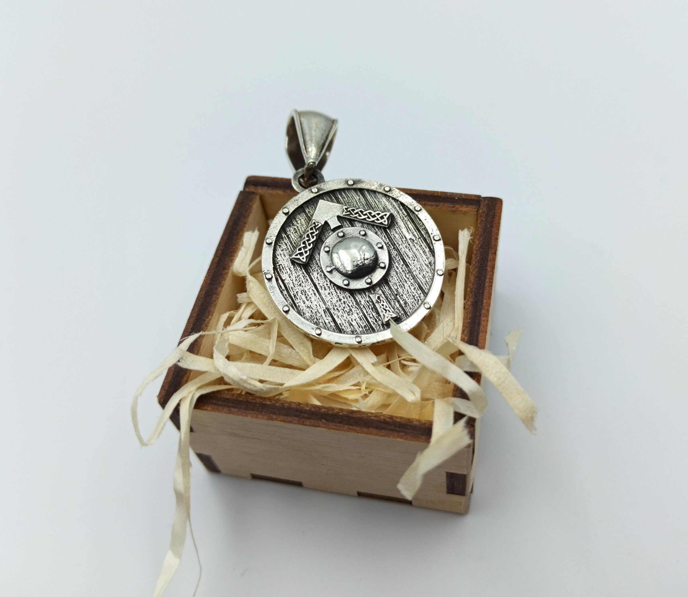 Norse Shield Pendant Tyr Rune Viking Necklace Jewelry | Etsy