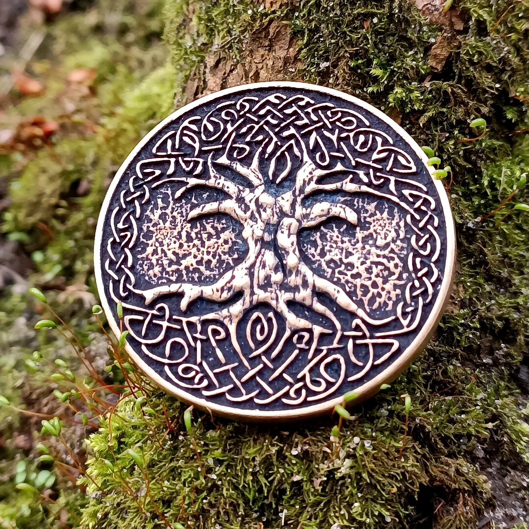 Yggdrasil Tree of Life Valknut Custom EDC Magic Viking Coin - Etsy