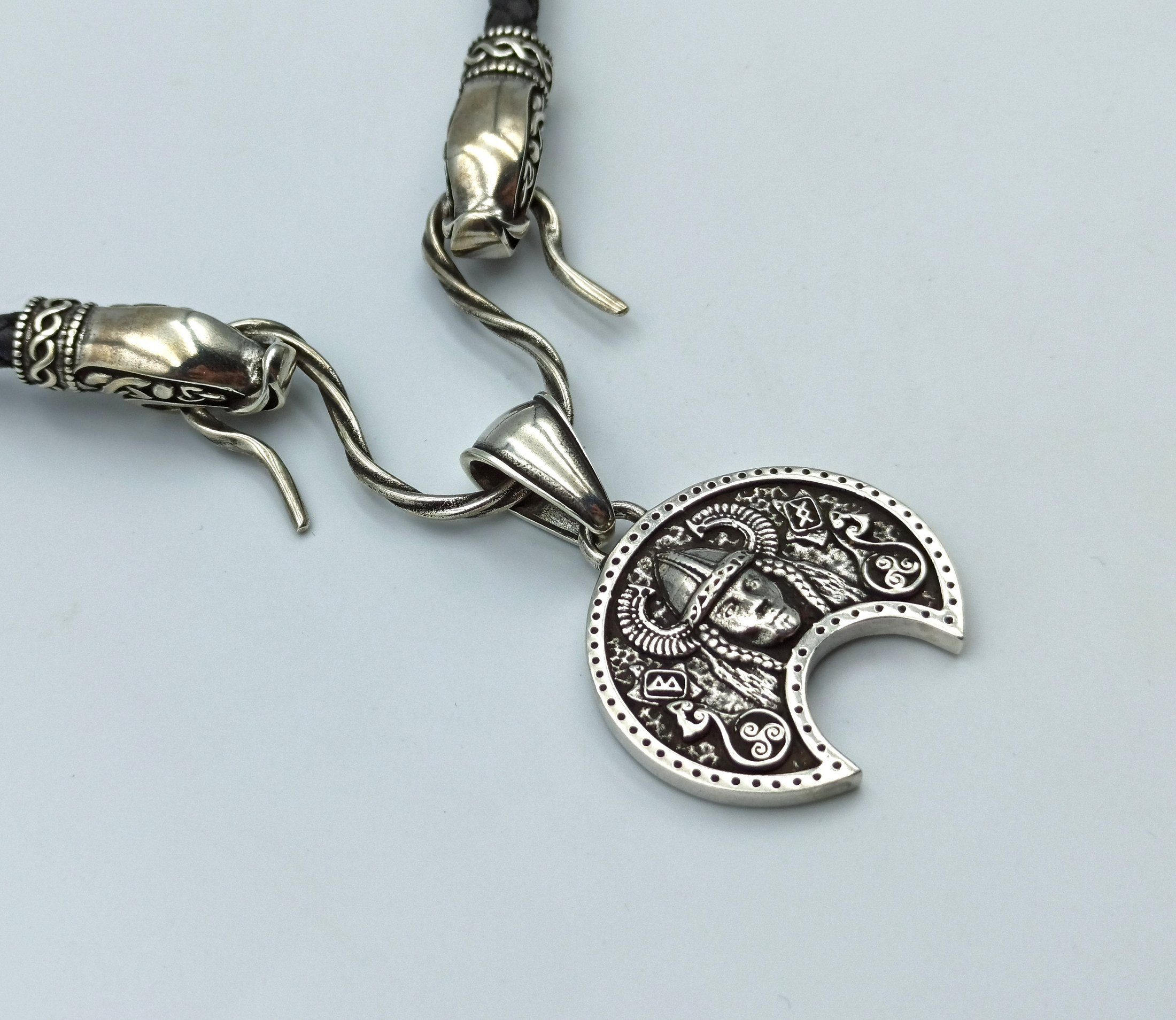 Freya valkyrie goddess silver pendant Viking norse jewelry | Etsy