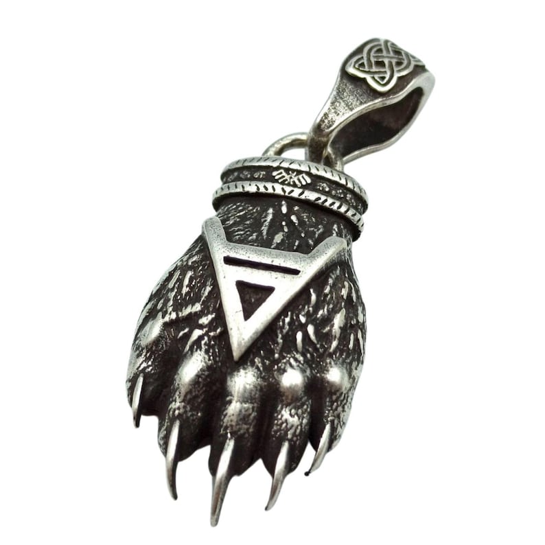 Bear Paw Claw Norse Veles Pagan Jewelry Pendant Necklace | Heathen ...