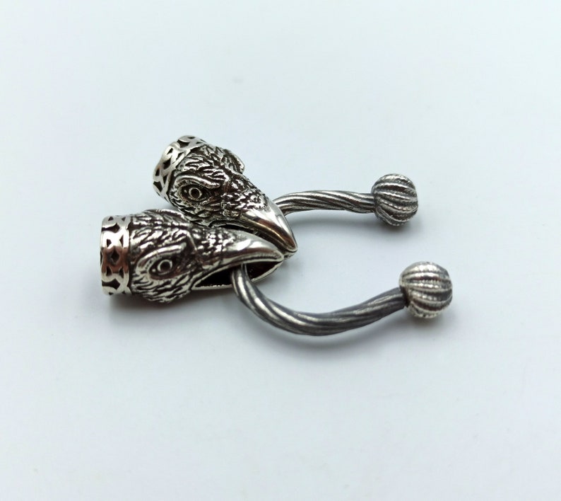 Viking Raven Necklace Clasp Odins Ravens Jewelry Findings - Etsy