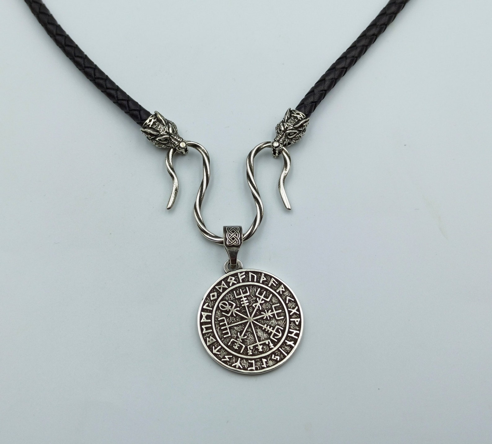 Vegvisir Pendant Rune Compass Norse Necklace Viking - Etsy