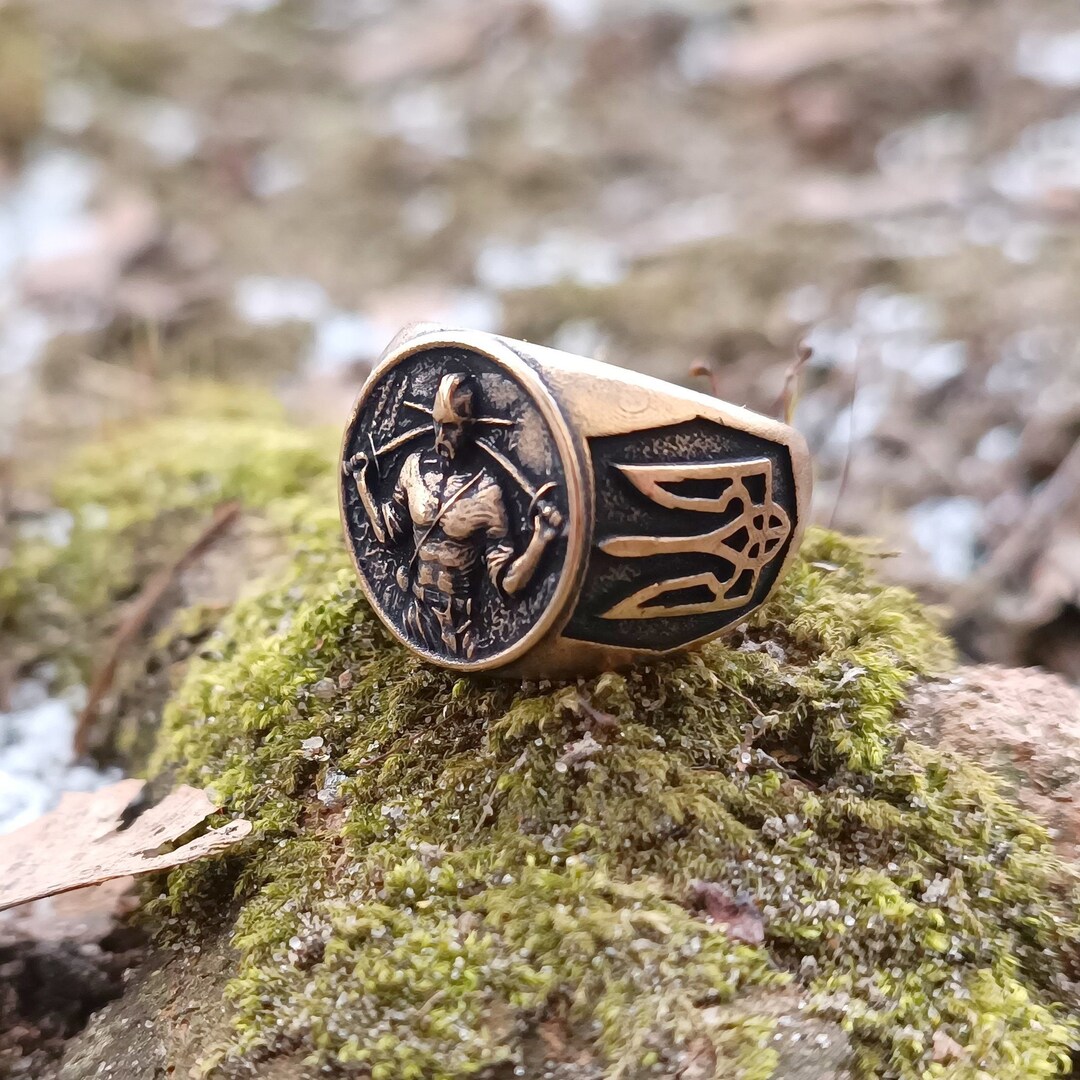 Ukrainian Cossack Signet Ring Warrior Patriotic Jewelry Men - Etsy