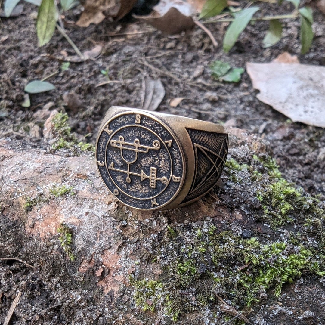 Sabnock Sigil Demon Ring Goetia Occult Gothic Jewelry - Etsy