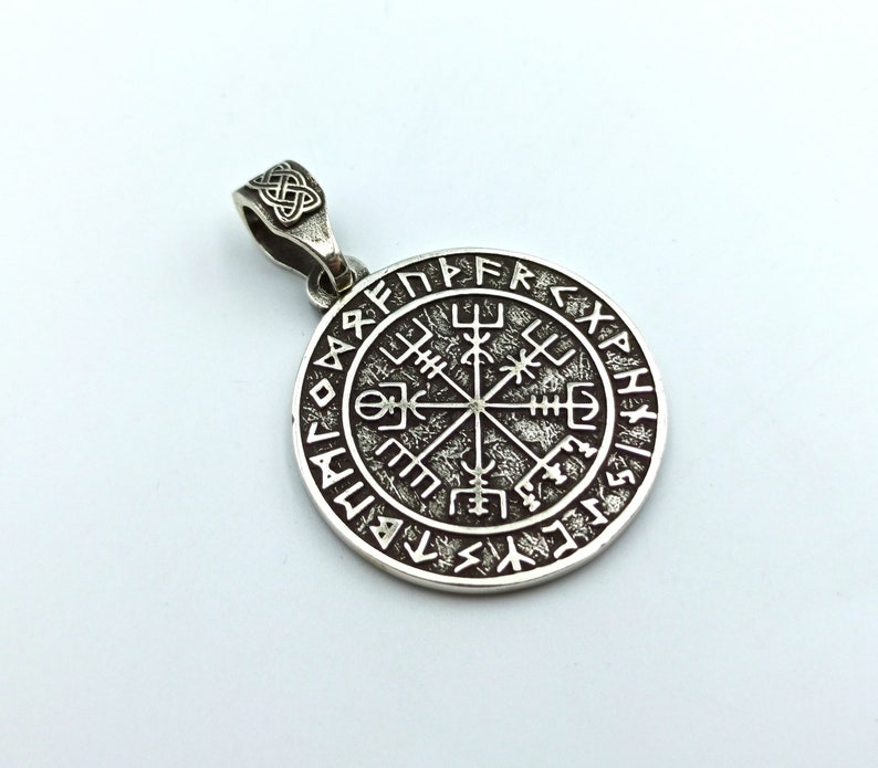 Vegvisir Pendant Rune Compass Norse Necklace Viking - Etsy