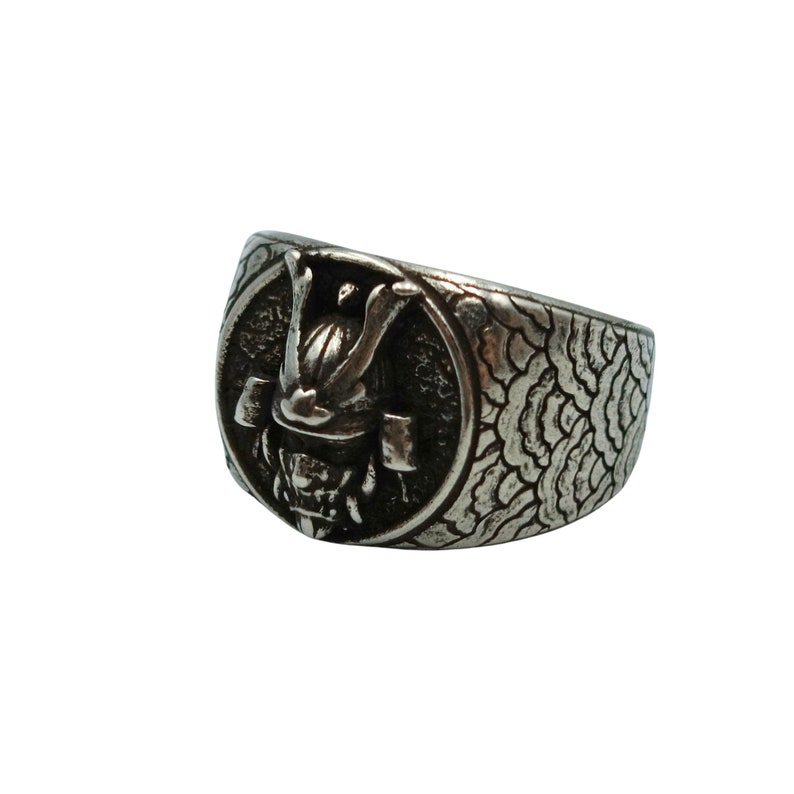 Samurai Helmet Mask Signet Ring Japanese Mythology Jewelry Men - Etsy