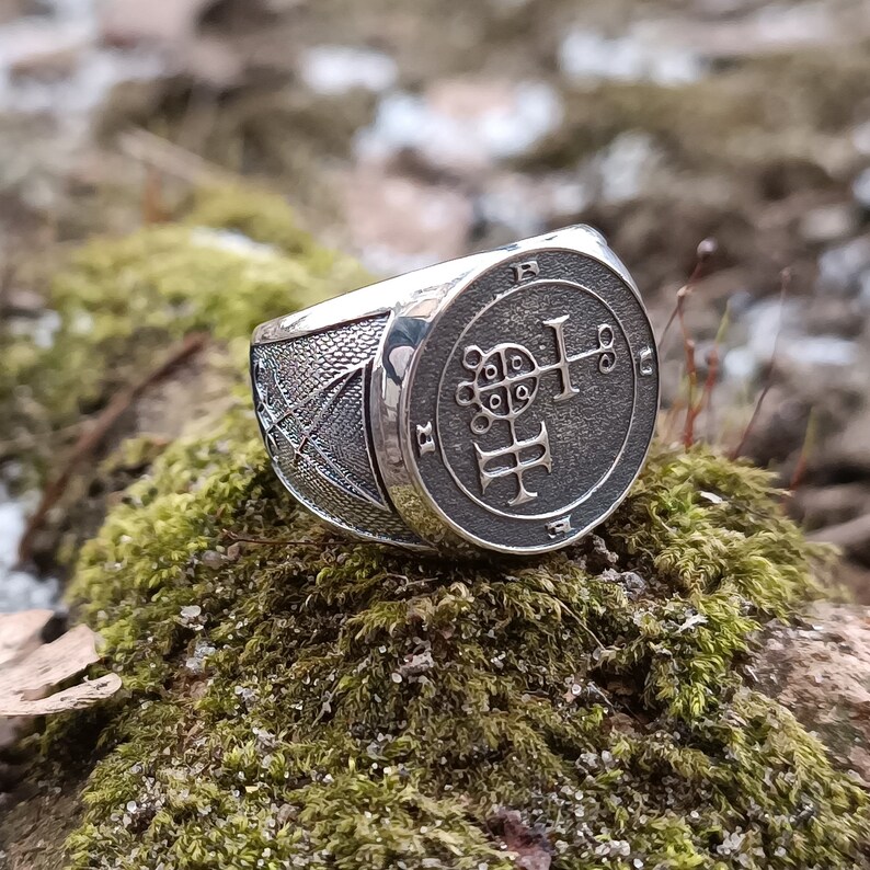 Demon Buer Sigil Ring Occult Gothic Witchcraft Satanic Jewelry - Etsy