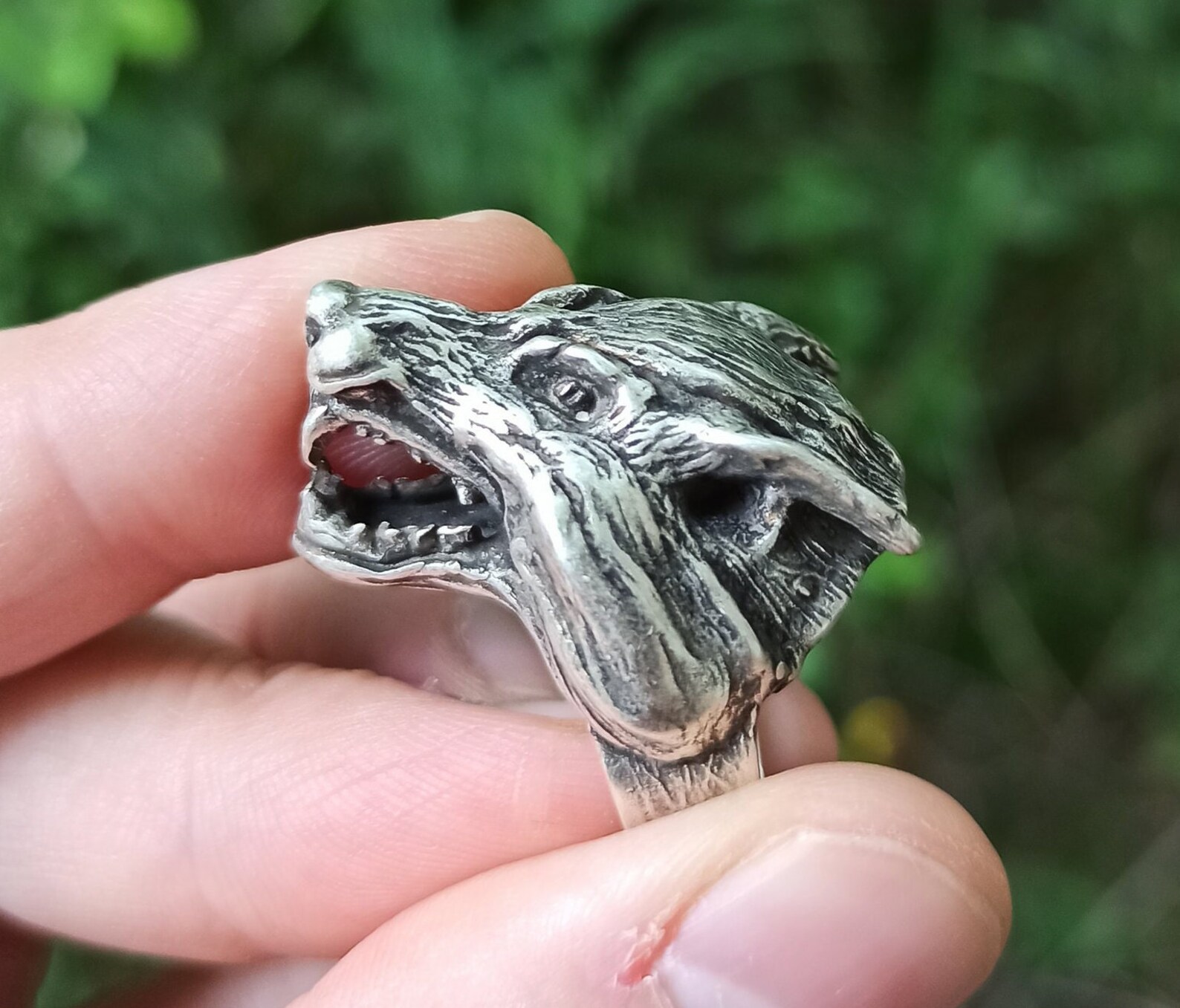Fenrir Wolf Ring | Norse Viking Jewelry - Etsy