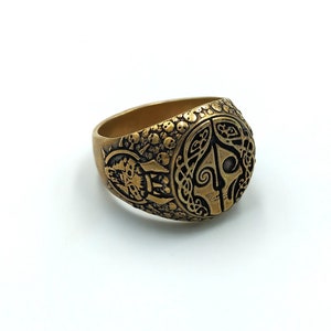 Custom Norse Viking Hel Ring Asatru Mens Celtic Jewelry - Etsy