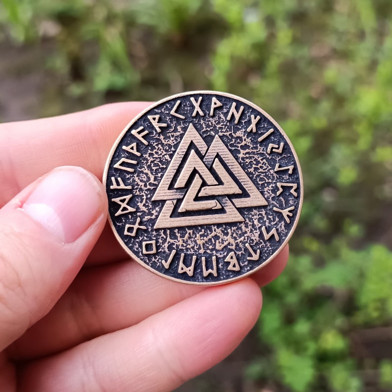 Yggdrasil Tree of Life Valknut Custom EDC Magic Viking Coin - Etsy