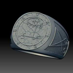 Valefor Demon Sigil Ring Occult Jewelry Goetia Satanic Magic - Etsy