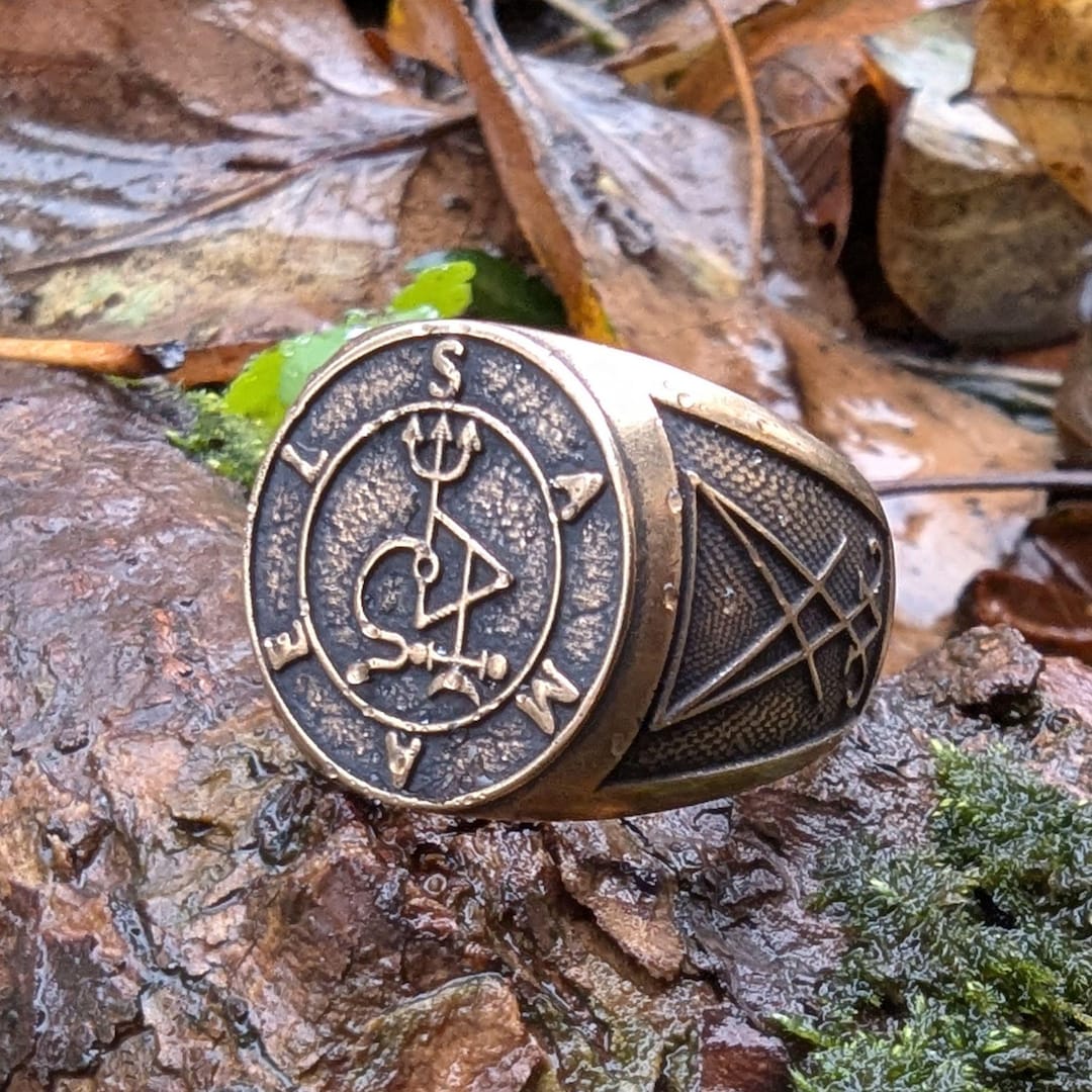 Samael Sigil Ring Occult Satanic Jewelry Witchy Goth Gifts - Etsy