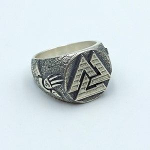 Valknut Odin Ring Viking Norse Asatru Jewelry - Etsy