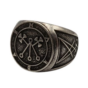 Marbas Sigil Ring Occult Satanic Jewelry - Etsy