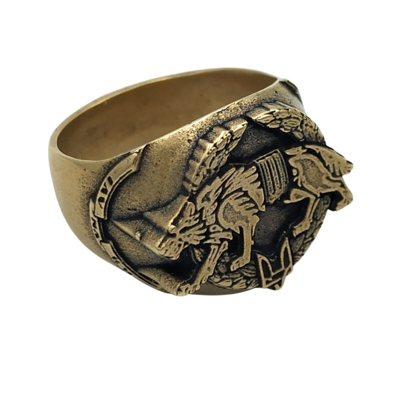 Ukrainian Army Wolf Mens Signet Ring Jewelry - Etsy